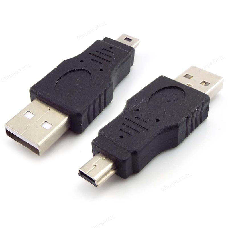 USB 2.0 A Male To Mini USB 5 Pin Male Plug Adapter Connector Converter ...