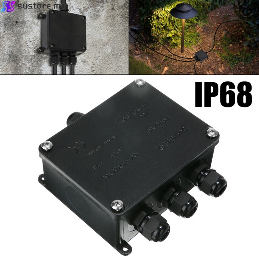[Super] IP68~Waterproof Junction Box 4Way Electrical Cable Wire Outdoor ...