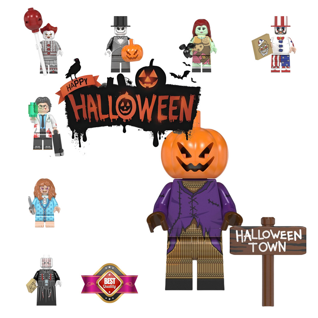 Sesuai dengan LEGO Halloween series Sally the Exorcist assembly ...