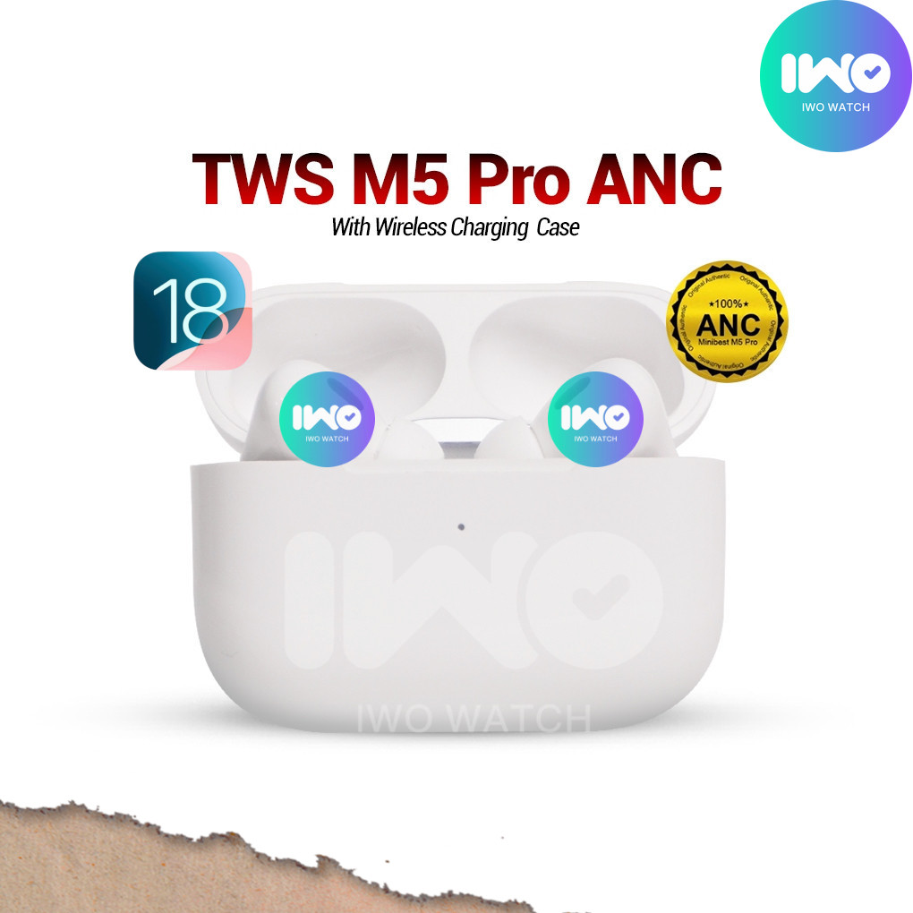 M5 Pro2 TWS (USB-C) airoha 1562A 100%ANC for IOS18 Noise Cancellation Rename GPS Wireless ...