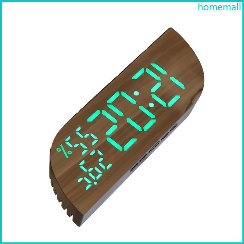 HO Digital Alarm Clock with Electronic LED Time Display 3Alarm Settings ...