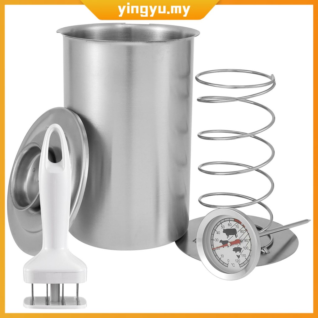 Ham Maker Stainless Steel Press Cooker with Thermometer and Meat ...