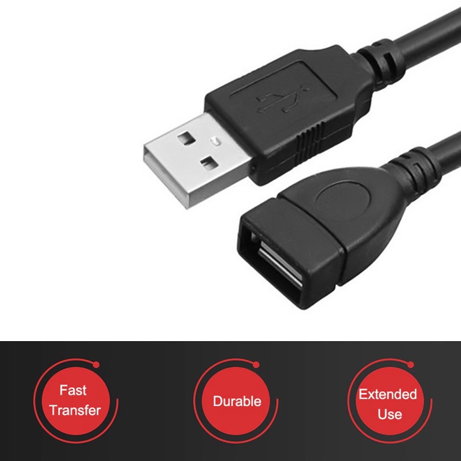 Extension Cable USB Cable Male to Female USB 2.0 Extension Kable ...