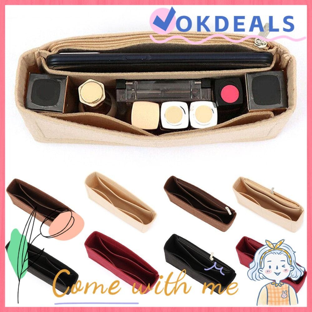 OKDSHOP Felt Insert Bag Confidential Travel Bag Insert Organizer Inner ...