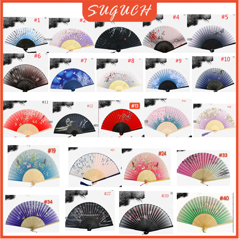Portable Hanfu Fan Folding Fan Bamboo Ancient Fan Hanfu Chinese Style ...