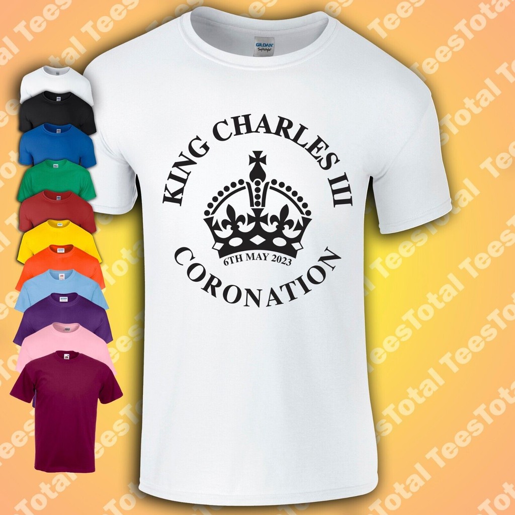 King Charles Iii Coronation T-Shirt | Monarchy | Royal Family | Queen ...