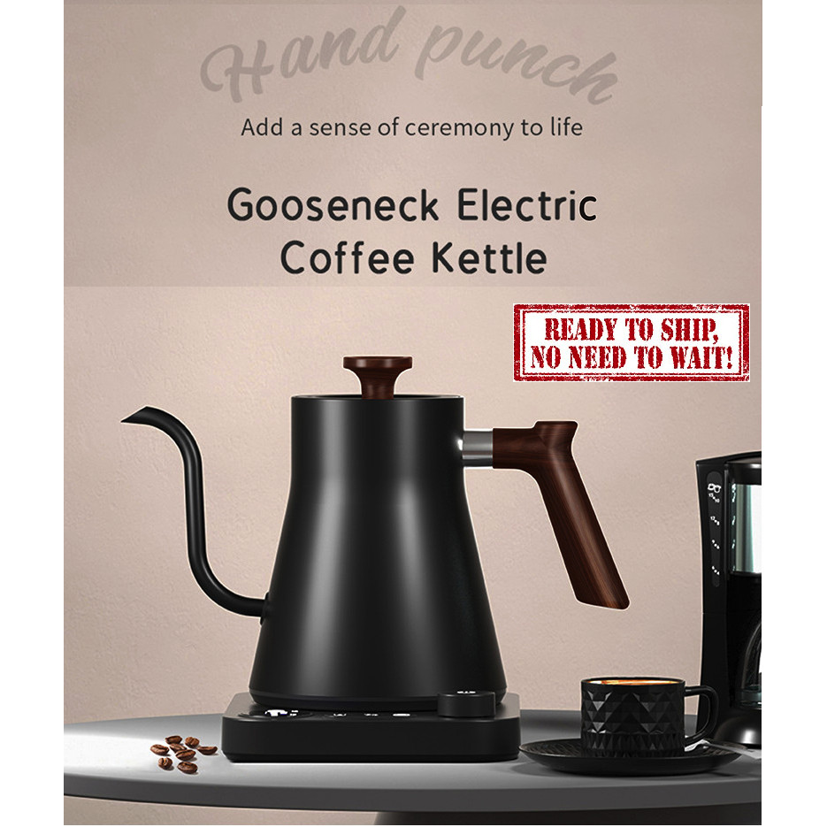 KT90Pro 1200W 0.9L Gooseneck Pour Over Coffee Kettle With Temperature ...