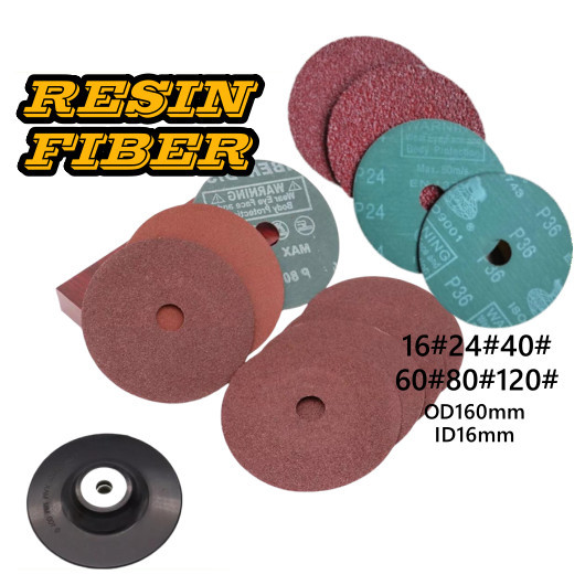4" Resin Fiber Disc Sanding Grinding Disc with 5/8" Arbor Angle Grinder ...