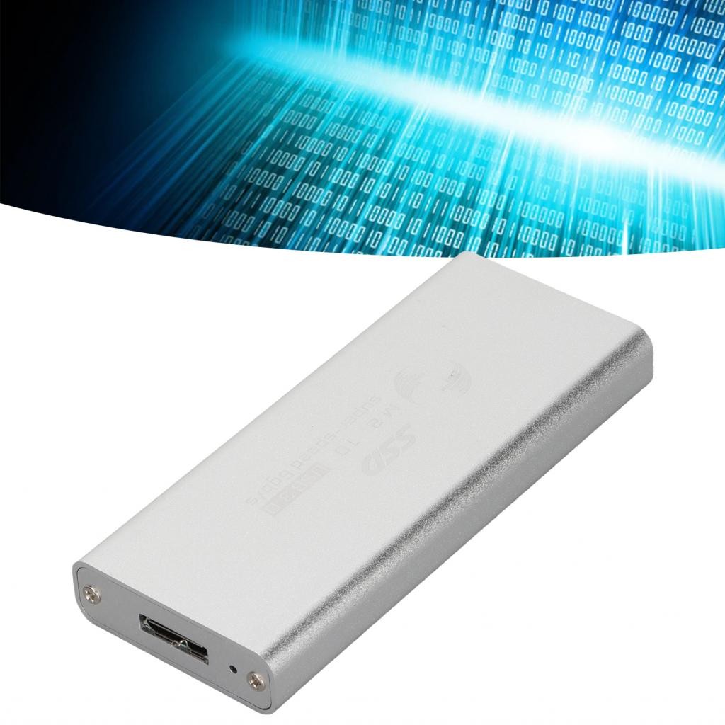 Sudi Hard Drive Enclosure 6Gbps Transfer Rate USB 3.0 MSATA Adapter ...