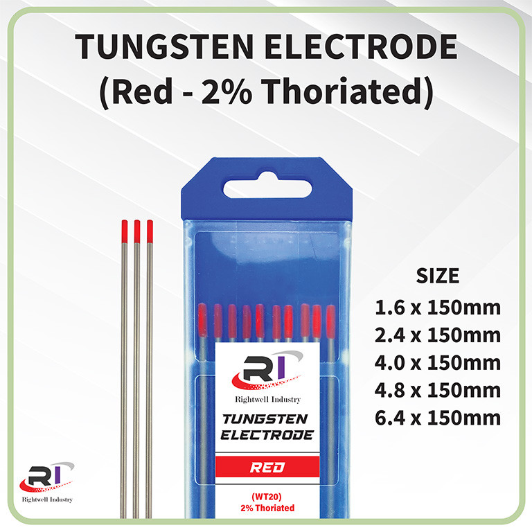 Tungsten Electrode Red (2% Thoriated) | Shopee Malaysia