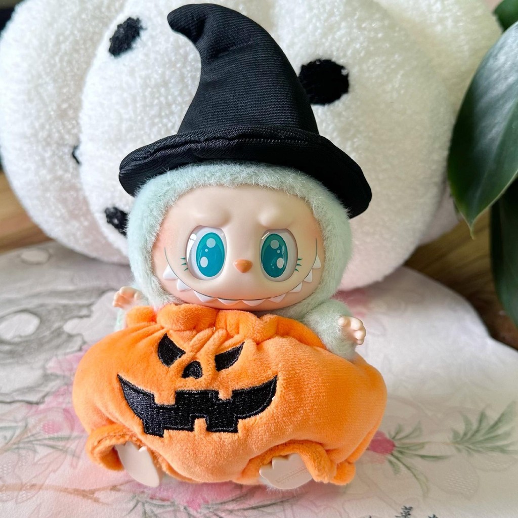 [Cloth Only] Labubu Halloween Dress Up Accessories Cute Pumpkin Labubu ...