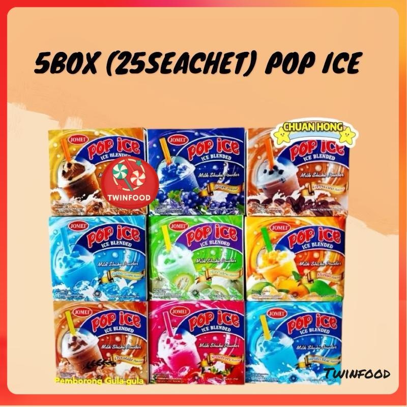 5box (25sachets) Jomei POP ICE Ice Blended Mix Powder (12 Flavor ...