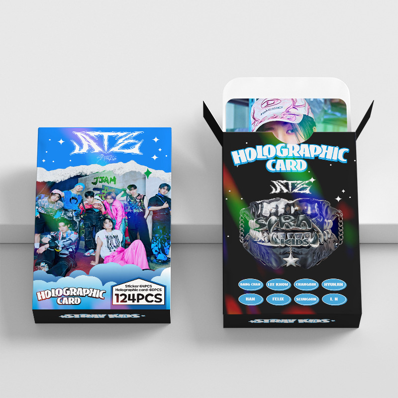 50-124pcs STRAY KIDS ATE Holographic Laser Lomo cards Lose My Breath ...