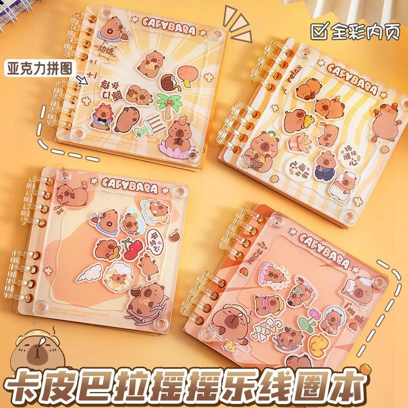 New Capybara Cartoon Shake Patch Acrylic Sheets Mini Pocket Loose-leaf ...