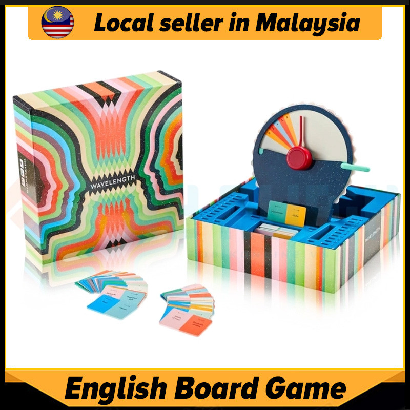 Wavelength Board Game Fun and Engaging Telepathic Party Game | Shopee ...