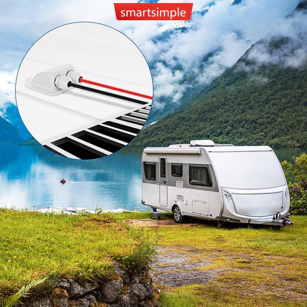 SMARTSIMPLE Single/Double Holes Caravan Solar Car Junction Box Roof ...