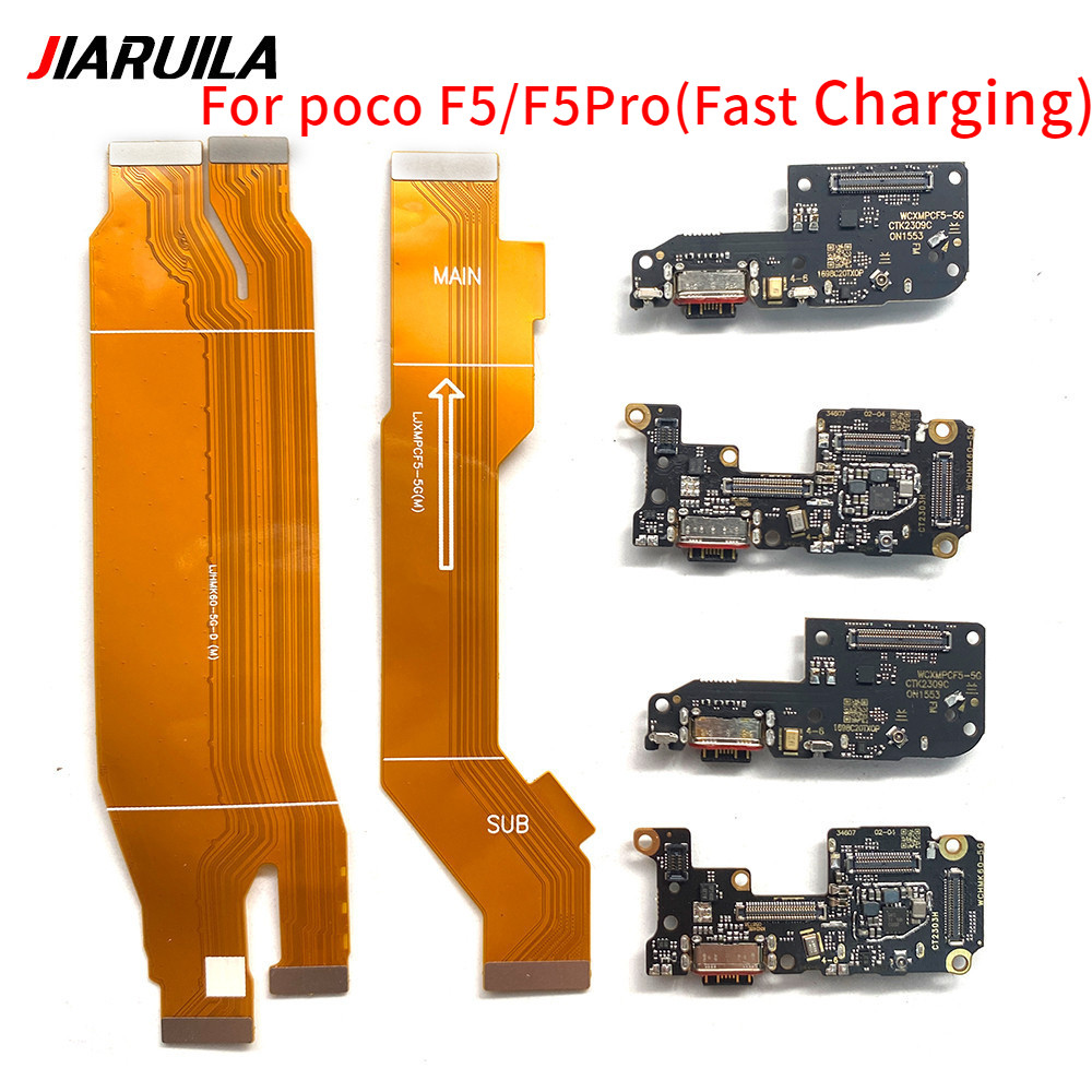 For Xiaomi Poco F5 Pro USB Charge Port Jack Charging Board +Motherboard ...