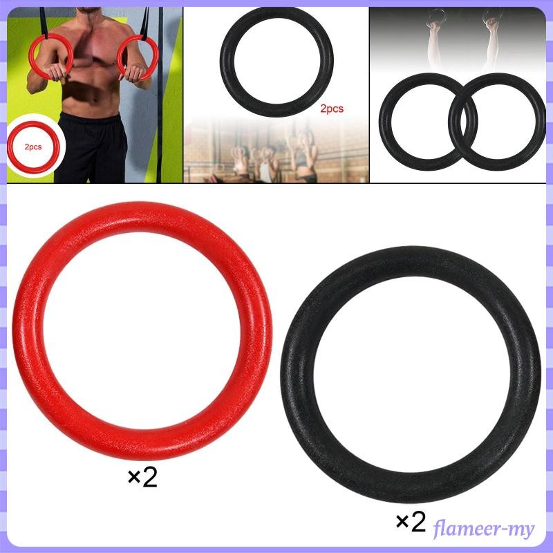 [FlameerMY] 2x Gymnastic Rings Exercise Rings Training for Kids Adults ...