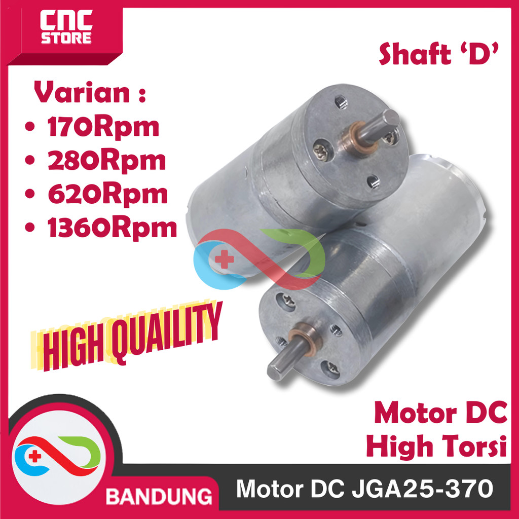 Motor DC GEARBOX JGA25-370 DC REDUCTION MOTOR HIGH SPEED 12V JGA25 370 ...