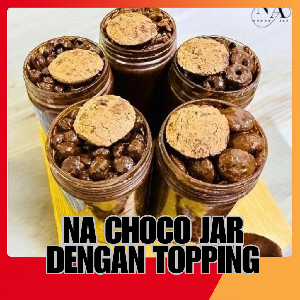 NA Chocojar Coklat Dengan TOPPING Premium Mini Choco Crunch Chocolate ...