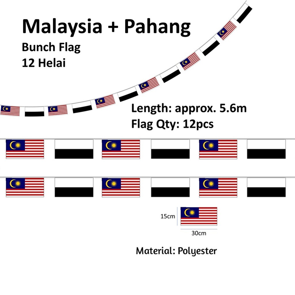 Malaysia Bunch Flag All States Bunch Flag Bendera Kecil Malaysia ...