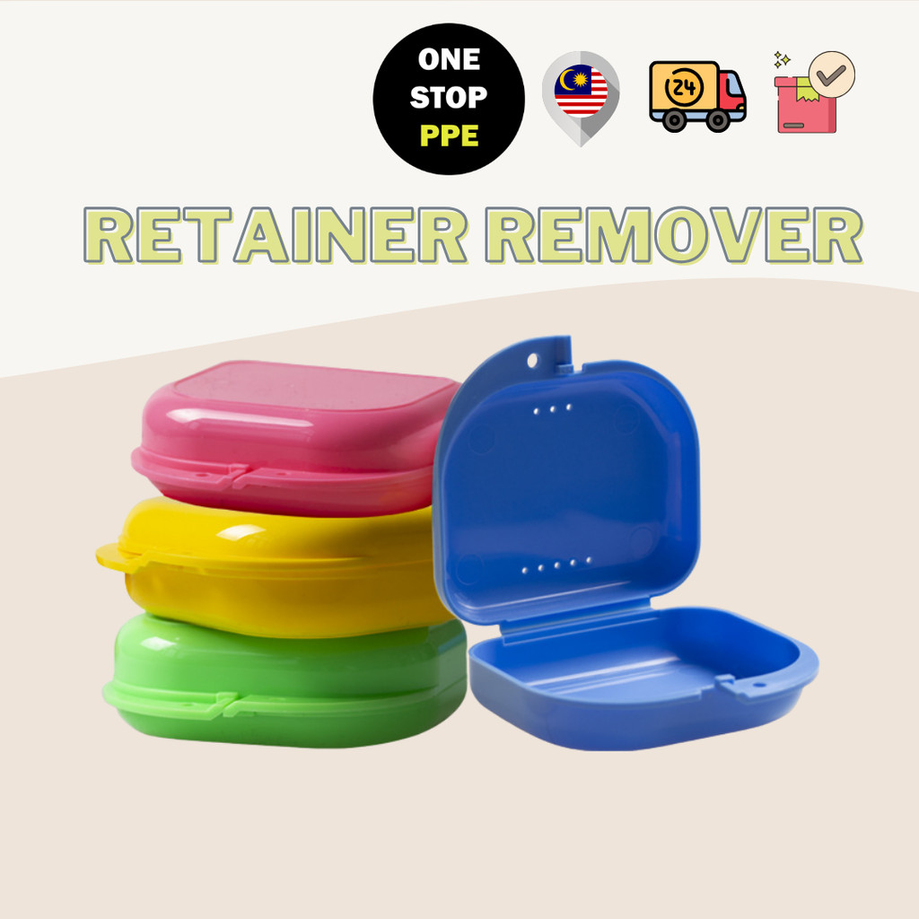 [OneStopPPE] Dental Retainer Case Box Orthodontic Retainer Container ...