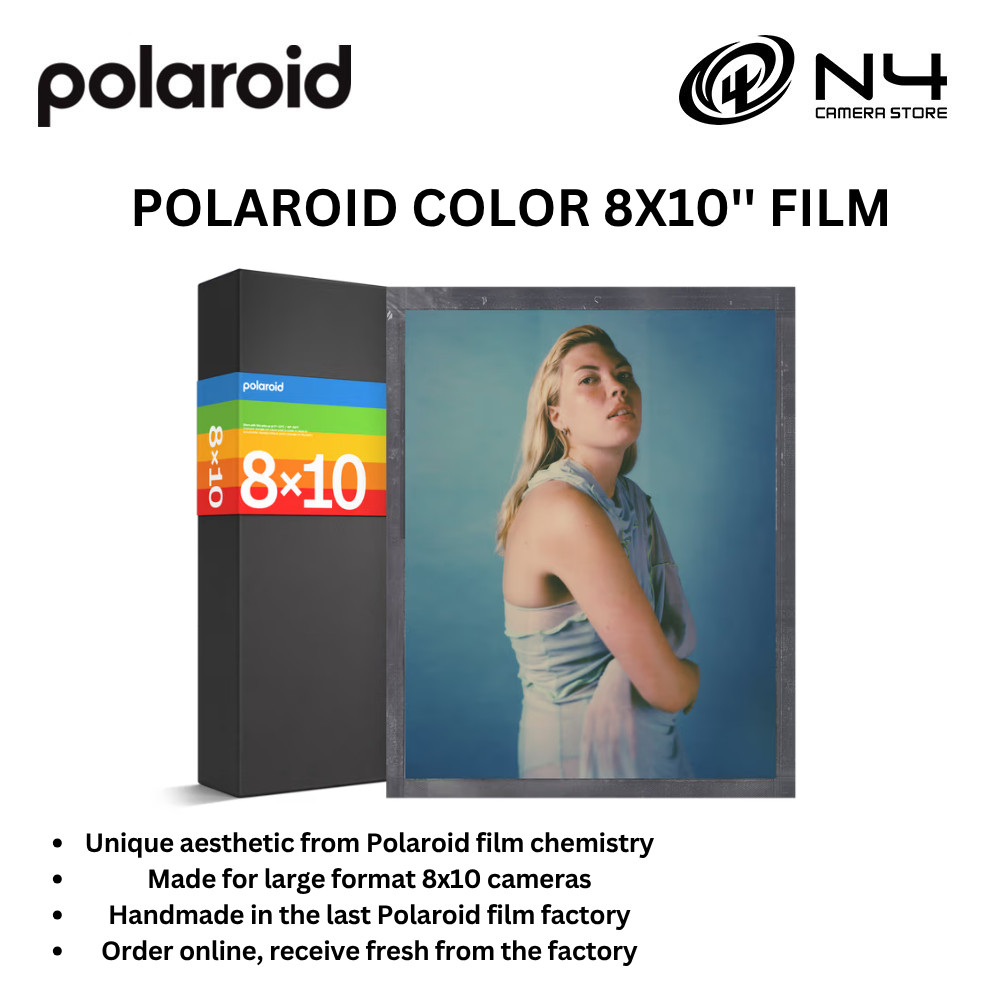Polaroid Color 8x10 Film (10 Sheets) For use with 8x10 cameras with a ...