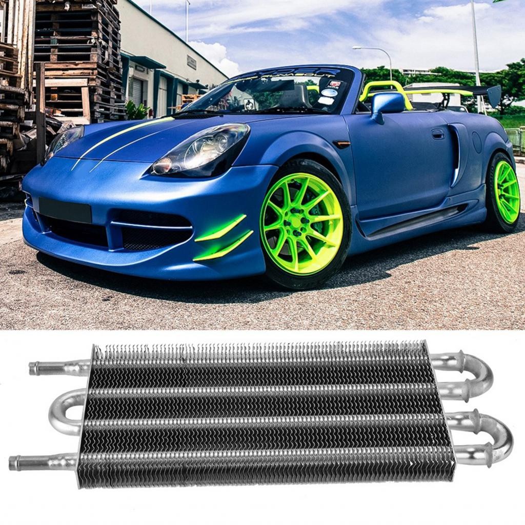sudi-my Car 4 Row Remote Oil Cooler Kit Trans Auto Manual Converter ...