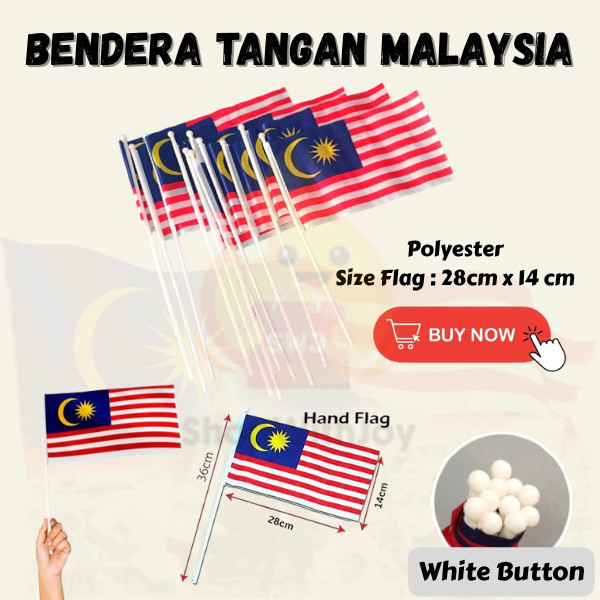 【ShopWithJoy】Hand Flag Bendera Tangan Malaysia Bendera Malaysia Bendera ...