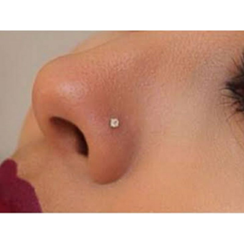 Subang hidung/ Nose Stud/ Mukuthi (Ketulenan emas 580) | Shopee Malaysia