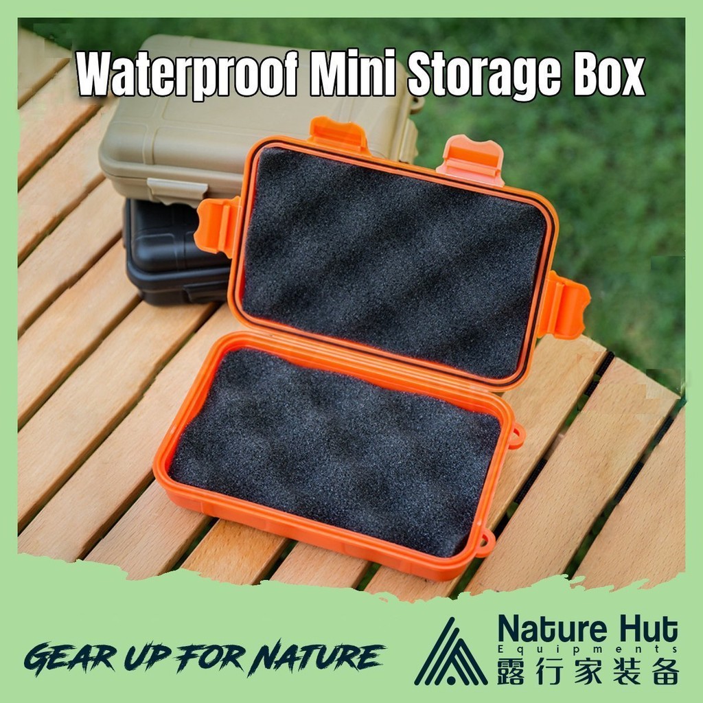 Tactical Waterproof Mini Storage Box Camping Gear Container Sealed Case ...