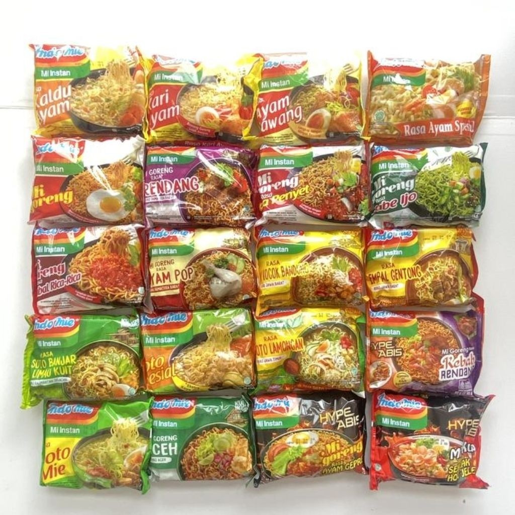 Indomie Mie instan Goreng/kuah khas indonesia kemasan 75g/70g. | Shopee ...