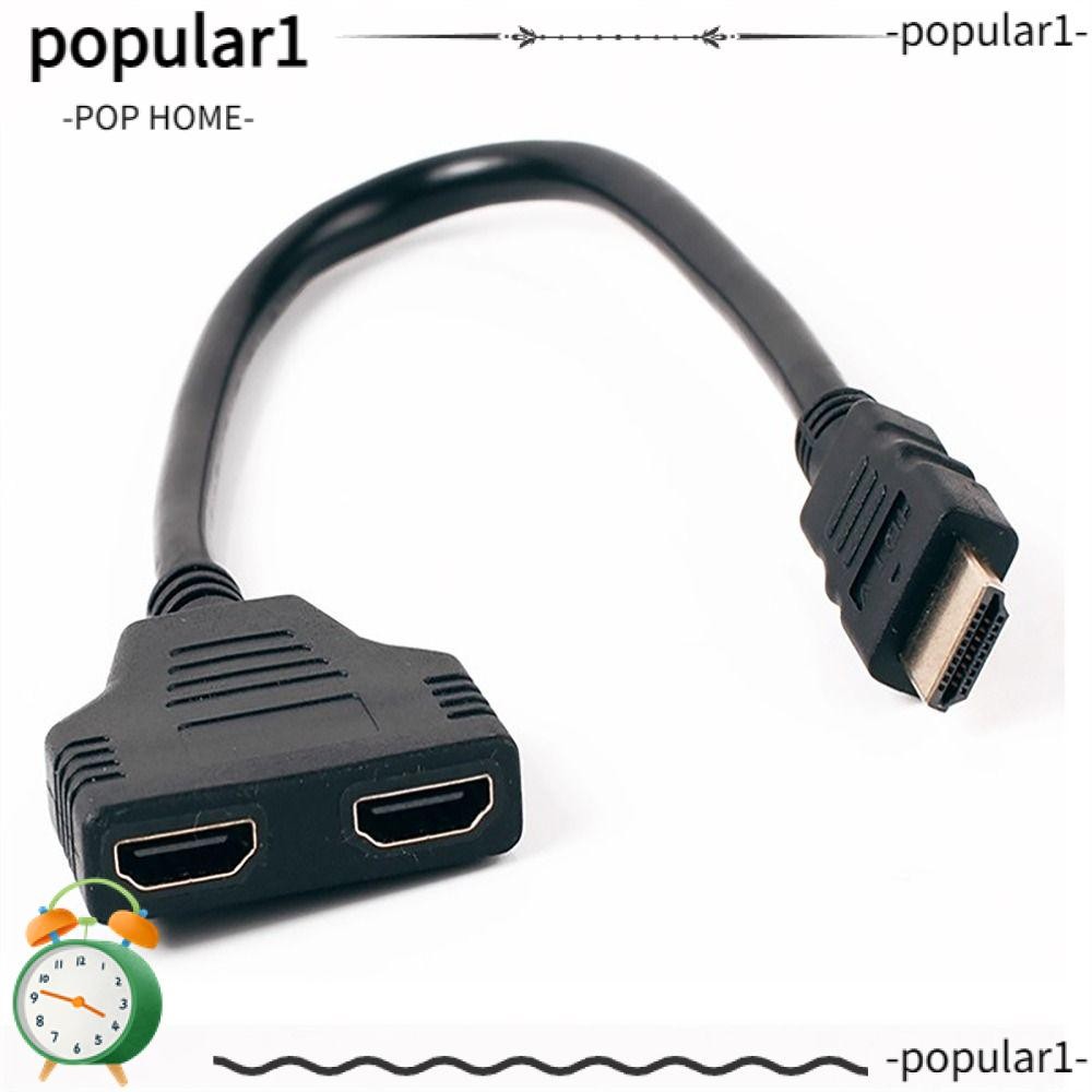 POPULAR HDMI Splitter Adapter, 1 Input 2 Output 1080 Video Cable ...