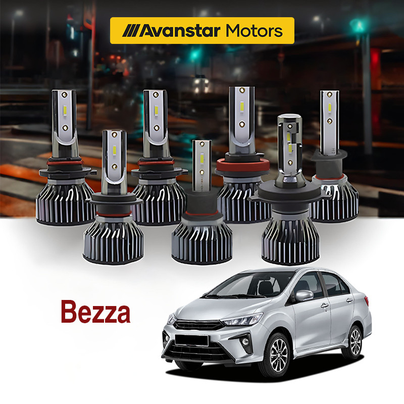 [PERODUA] Bezza 2PCS Mini Type Car LED Headlight Bulb H8/H11 9005 Hi/Lo ...