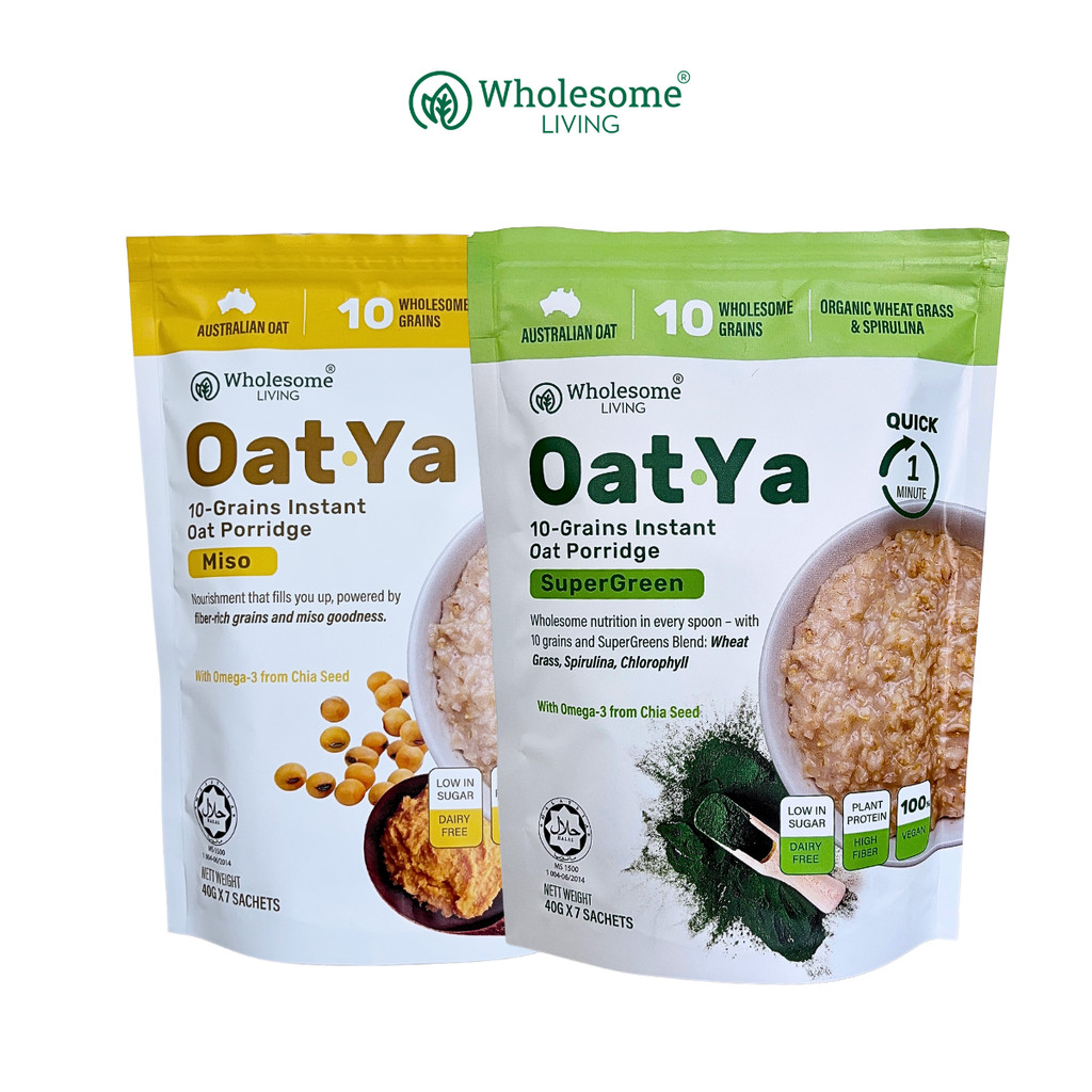 WholeLife Oat-Ya Instant Oat-Porridge with 10 Grains (Mixed) | Shopee Malaysia
