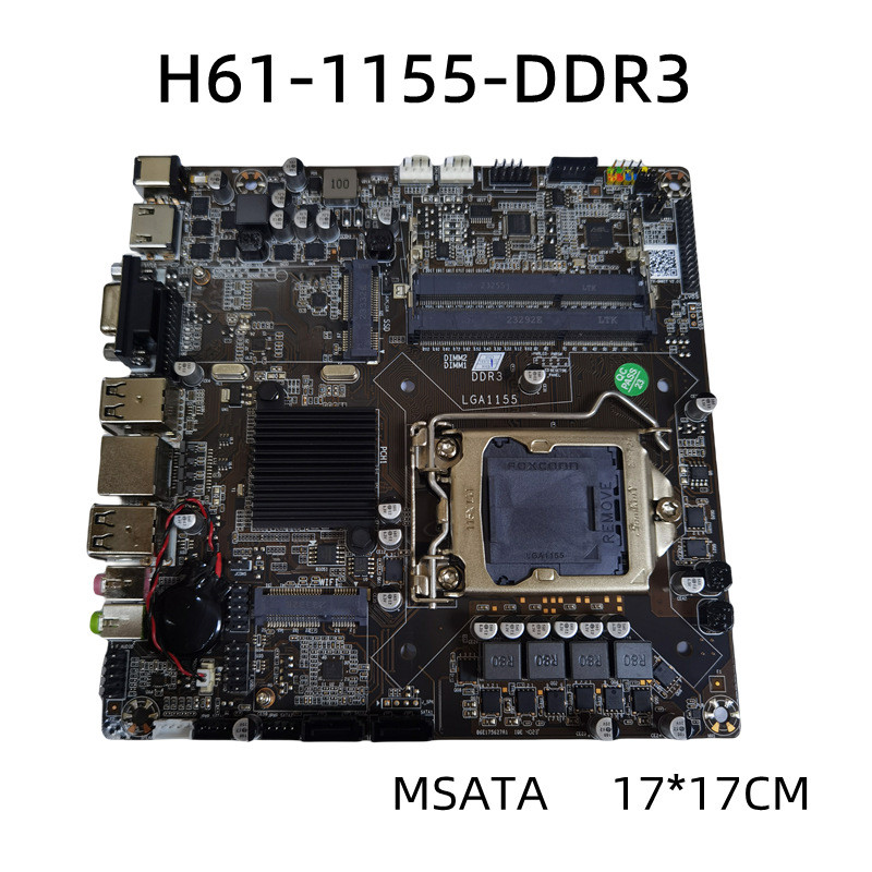 Jenama H61 All-in-One Mini ITX Motherboard Komputer 17*17sm Komputer ...