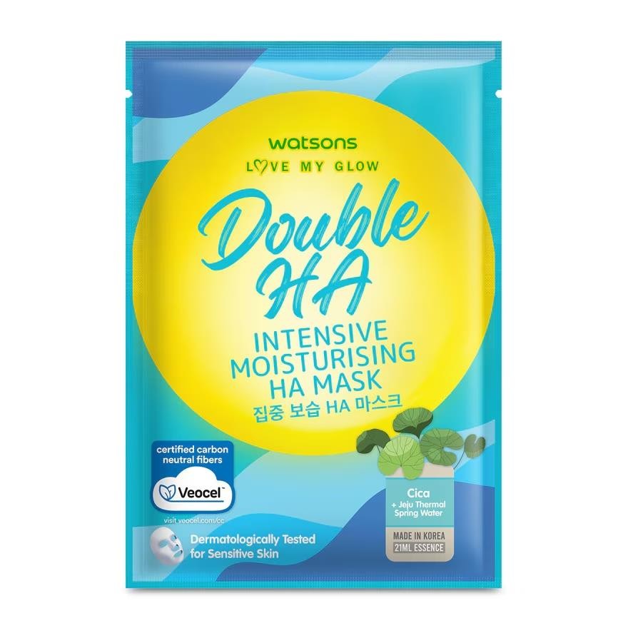 WATSONS Double HA Intensive Moisturising HA Mask 1s | Shopee Malaysia