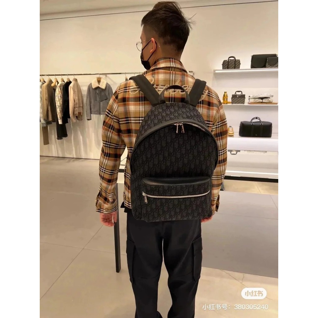 Dior Printed Presbyopic Backpack Small Size Ladies School Bag Backpack ...
