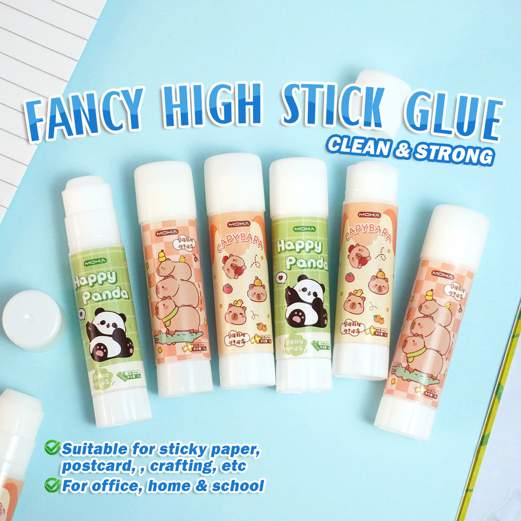 10Q Fancy Glue Stick | High Stick Clean & Strong | Cute Cartoon Design ...