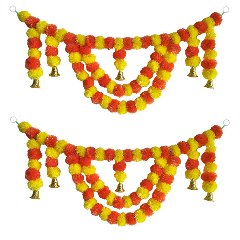 2025 Diwali Decoration items Happy Deepavali Festival Decor Marigold ...