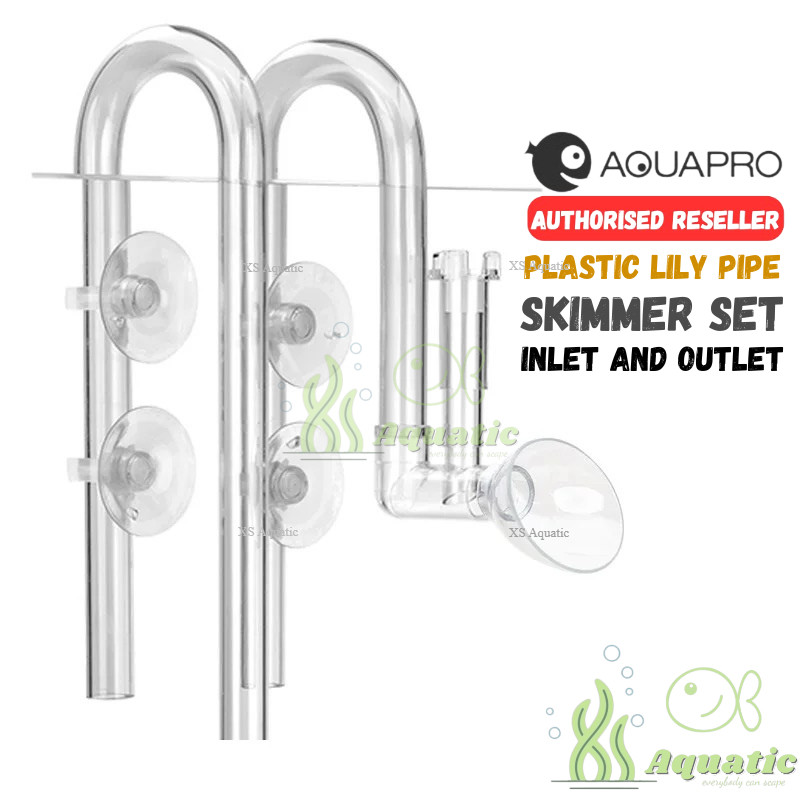 AQUAPRO Plastic Mini Aquarium Inflow Outflow Lily Pipe 12mm 16mm ...