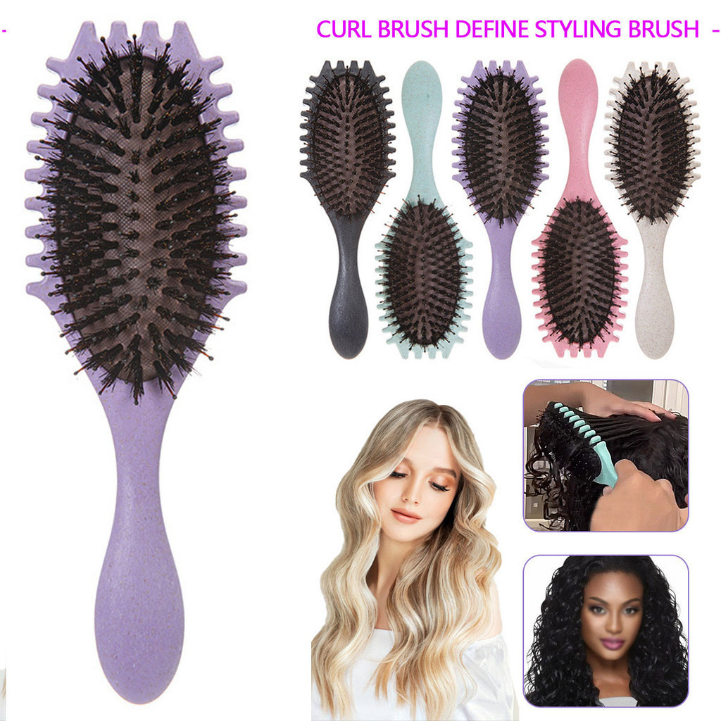 Curl Defining Brush, 2024 Newest Hair Styling Brush, Curly Hair Brush ...