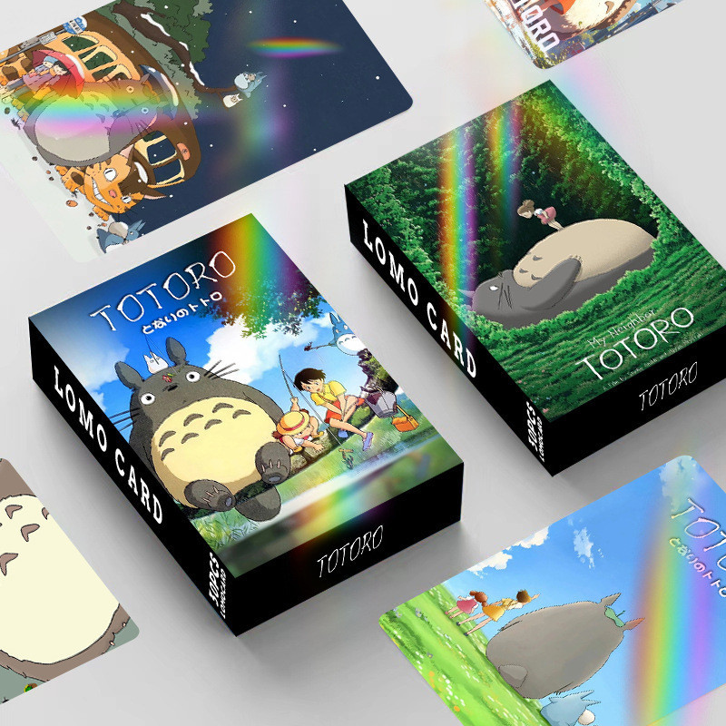 My Neighbor Totoro Laser Flash Lomo Card Chinchilla Photocard 30pcs/box ...