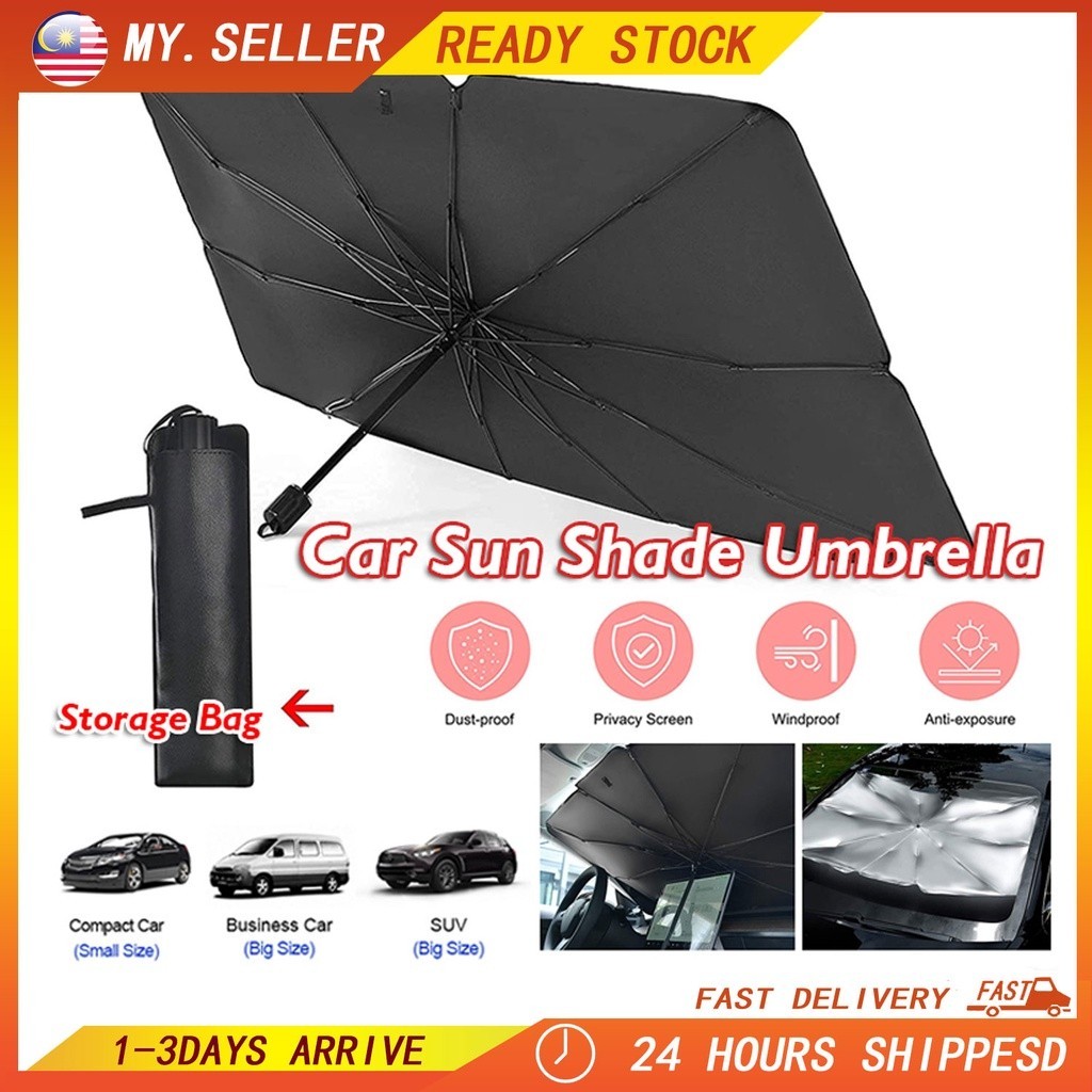 Car Window Sun Shade Car Windscreen Sunshade Car Sun Shield Umbrella ...