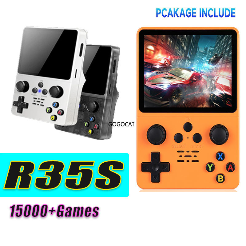 2024 new portable R35S handheld game console, open source retro system ...