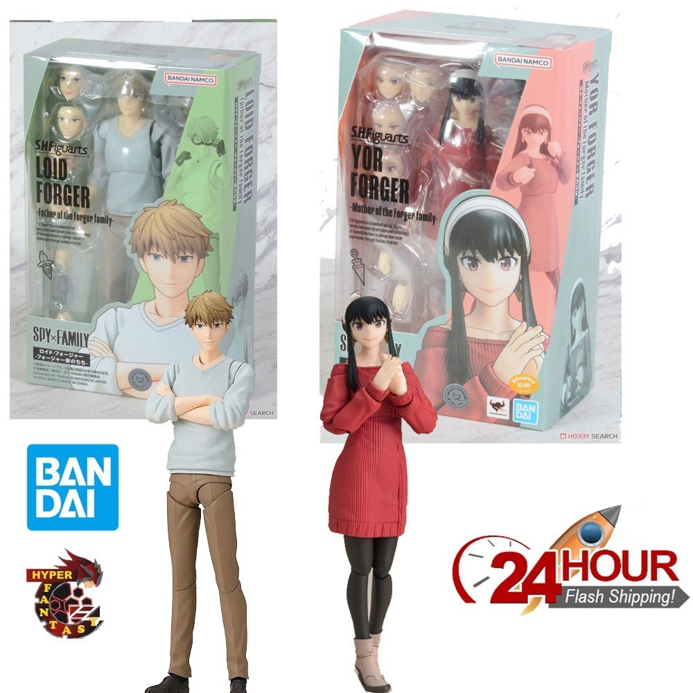 BANDAI S.H.Figuarts Loid and Yor Forger -Father and Mother of Forger ...