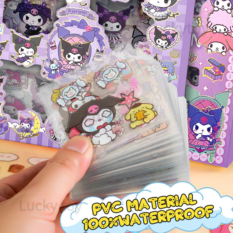 【Ready Stock 🇲🇾】100pcs/Set Kuromi Sticker Box For Kids Girls Sanrio ...