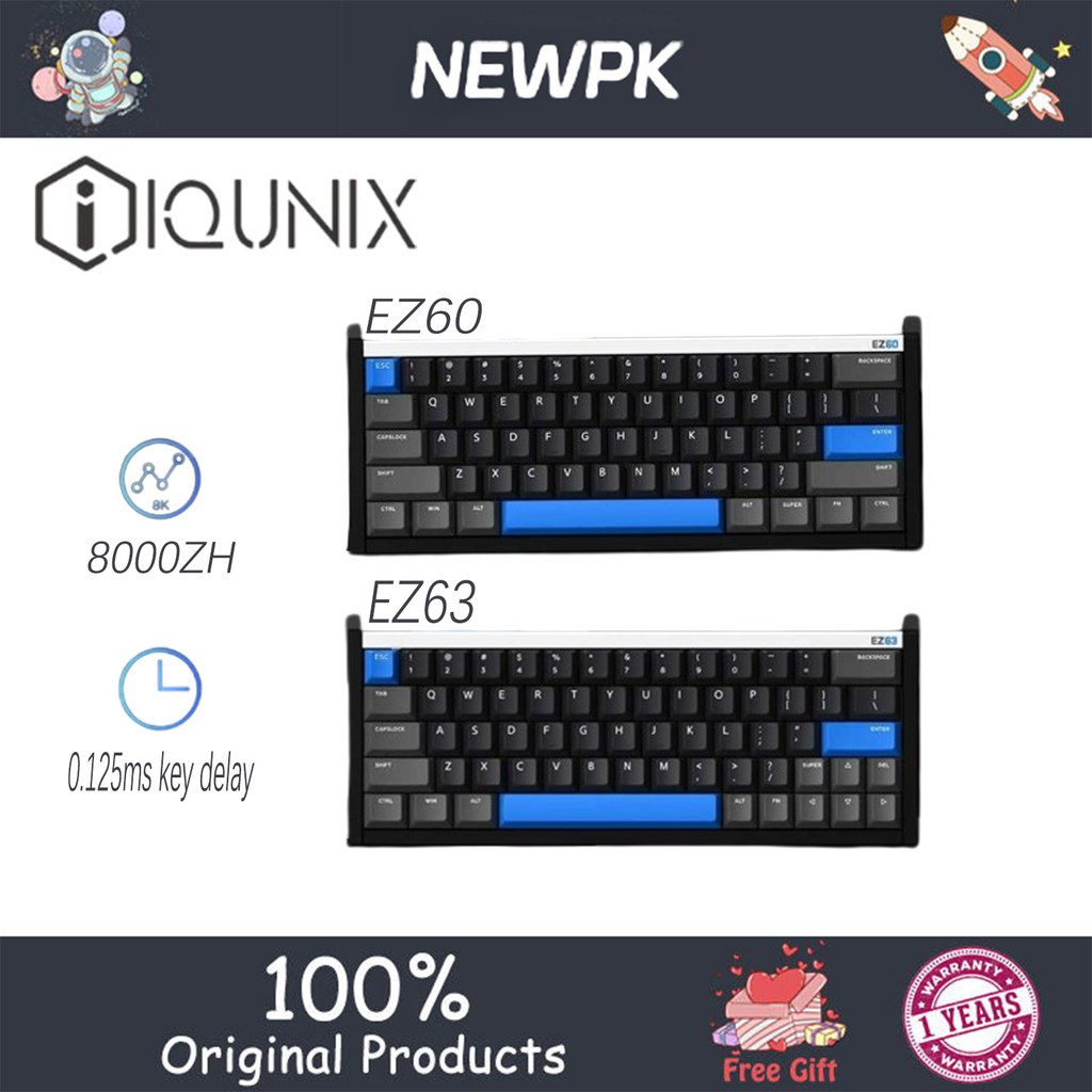 IQUNIX EZ60 EZ63 Flagship Esports Magnetic Switch Keyboard Aluminum ...