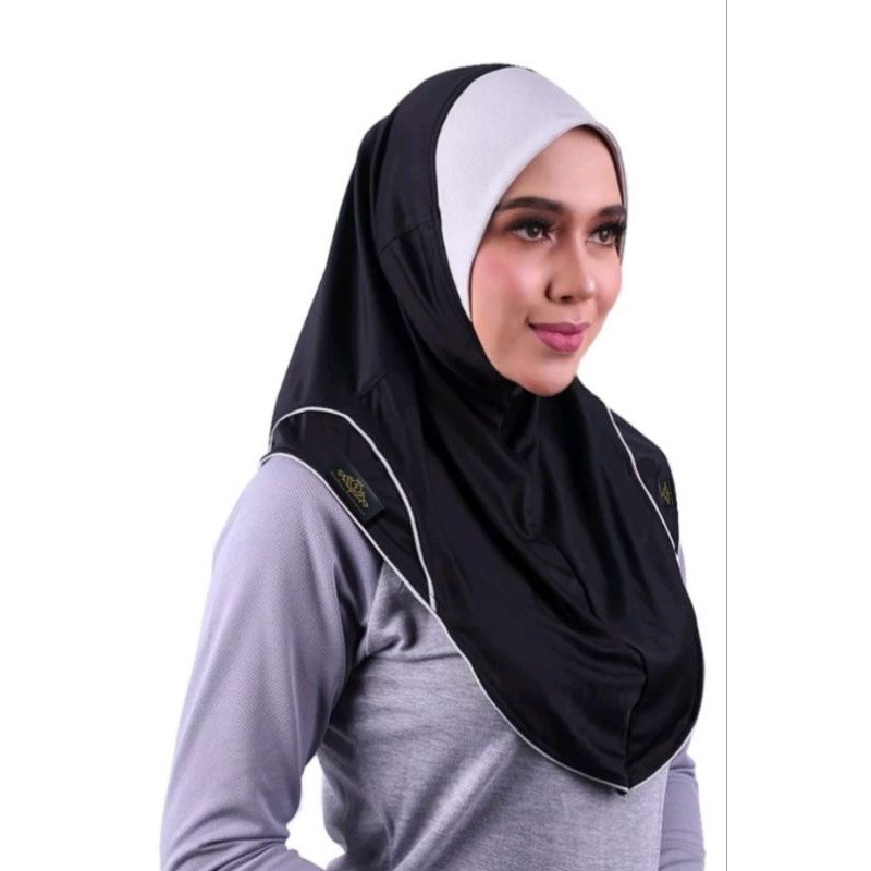 TUDUNG Sports Hijab 2WINGS piping 2024 (TUDUNG SUKAAN) | Shopee Malaysia