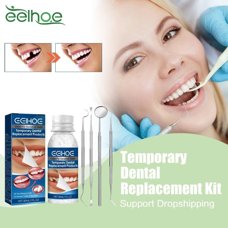 Temporary Dental Replacement Kit Teeth Modification Missing Broken Teeth Repair Creating Perfect ...